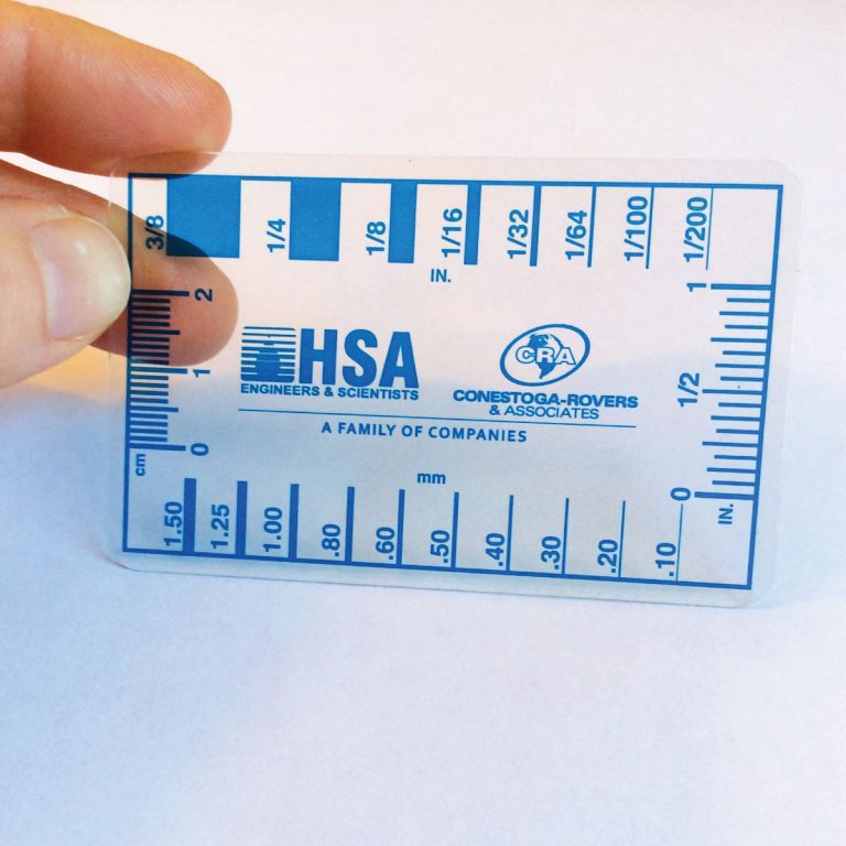 Crack Width Gauge Polycarbonate - Executive Line